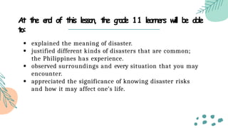 DISASTER READINESS AND RISK REDUCTTION-PPT | PPTX