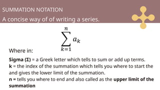 Patterns in Series and Sequence Math -10 | PPTX