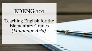 Teaching English for Elementary grade pupils. | PPTX