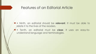 Analyzing the linguistic and visual features | PPTX