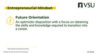Lesson 1.1 Entrepreneurial Mindset ppt.. | PDF