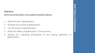 LESSON 1.pptx introduction to globalization | PPTX