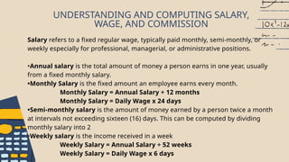 Comprehensive Guide to Computing Salary, Wage, and Commission in ...