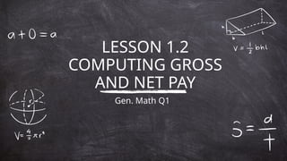 Comprehensive Guide to Computing Gross and Net Pay with Deductions | PPTX