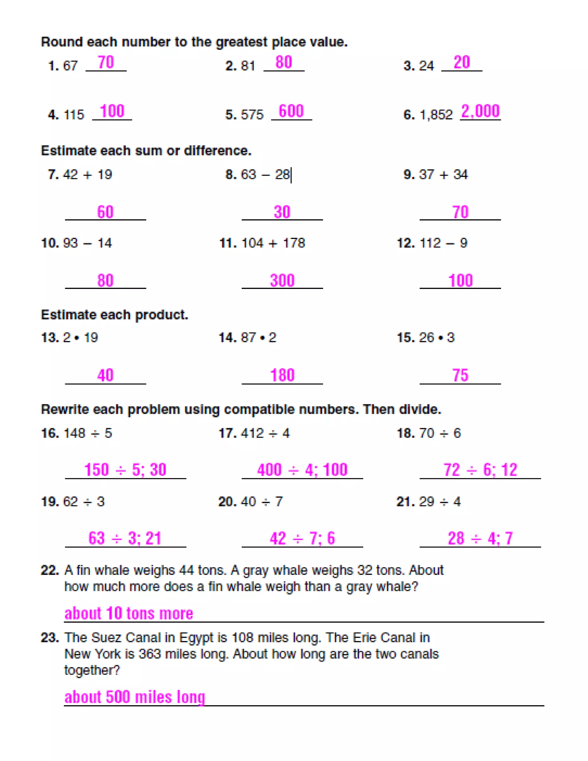 Lesson 1 2 estimating | PDF