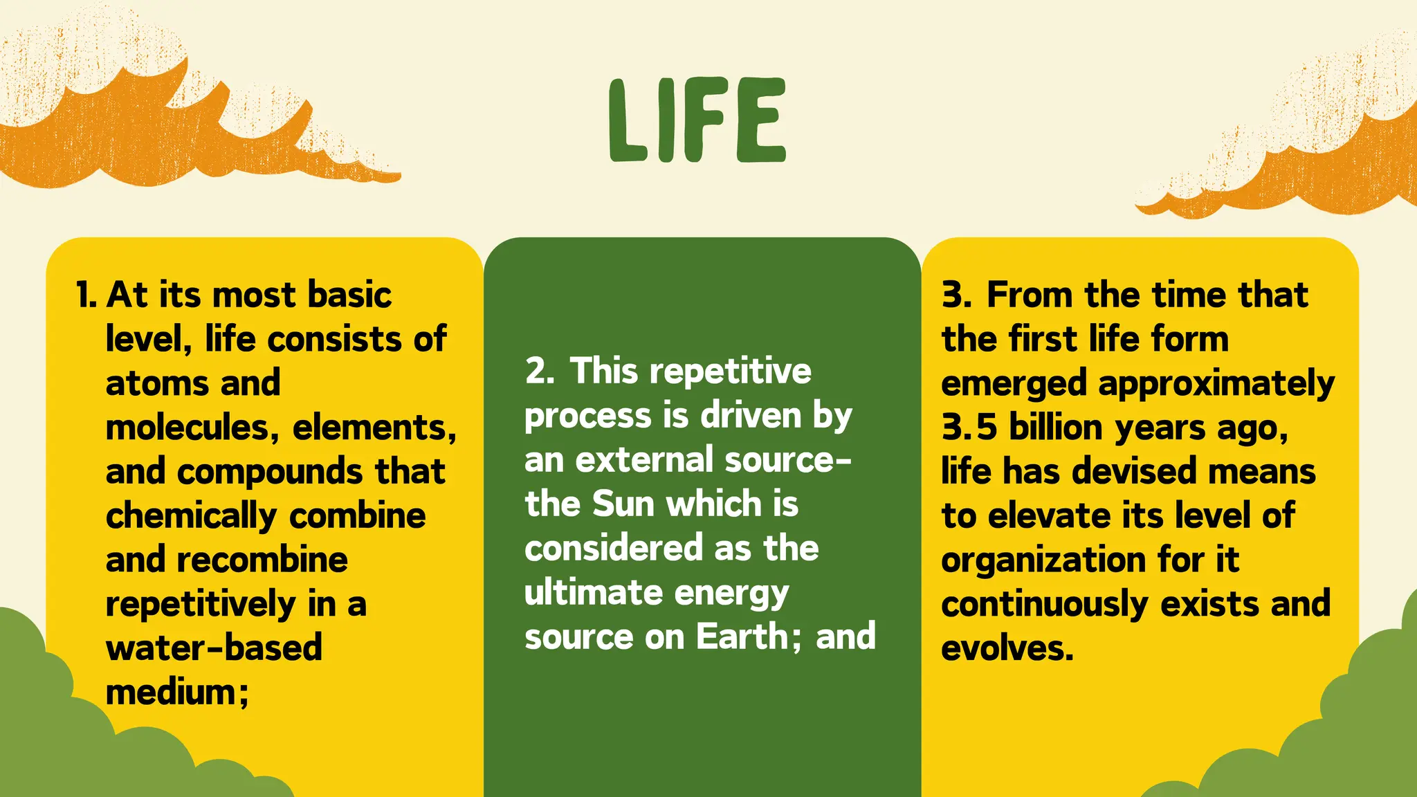introduction of life science lesson 1,2, and 3 | PPT
