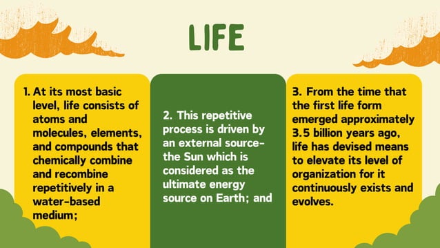 introduction of life science lesson 1,2, and 3 | PPT