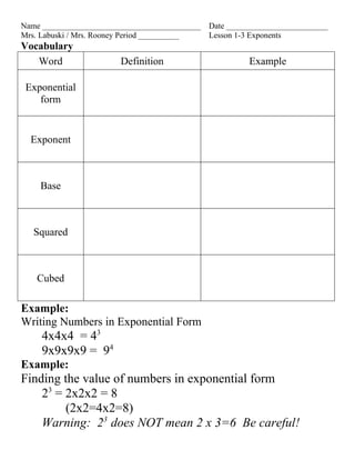 Lesson 1 3 exponents | DOC
