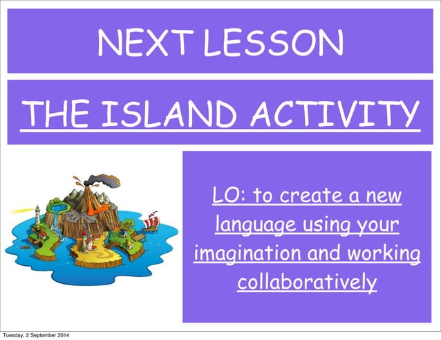 Lesson 1-4 ISLAND ACTIVITY | PPT