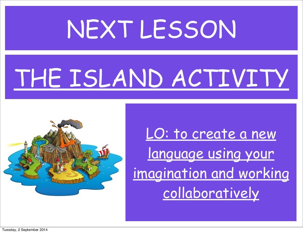 Lesson 1-4 ISLAND ACTIVITY