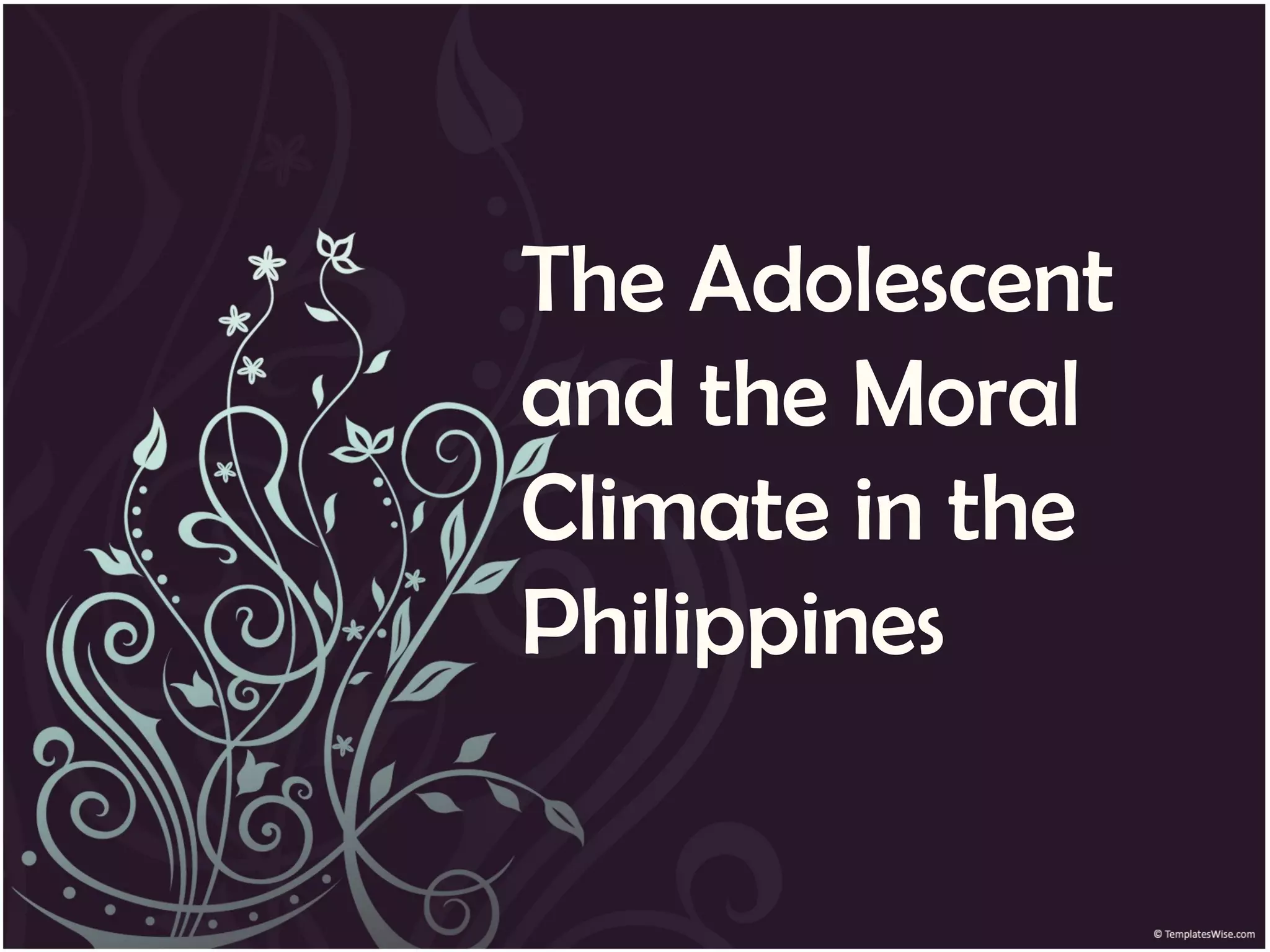 Moral Climate in the Philippines | PPT