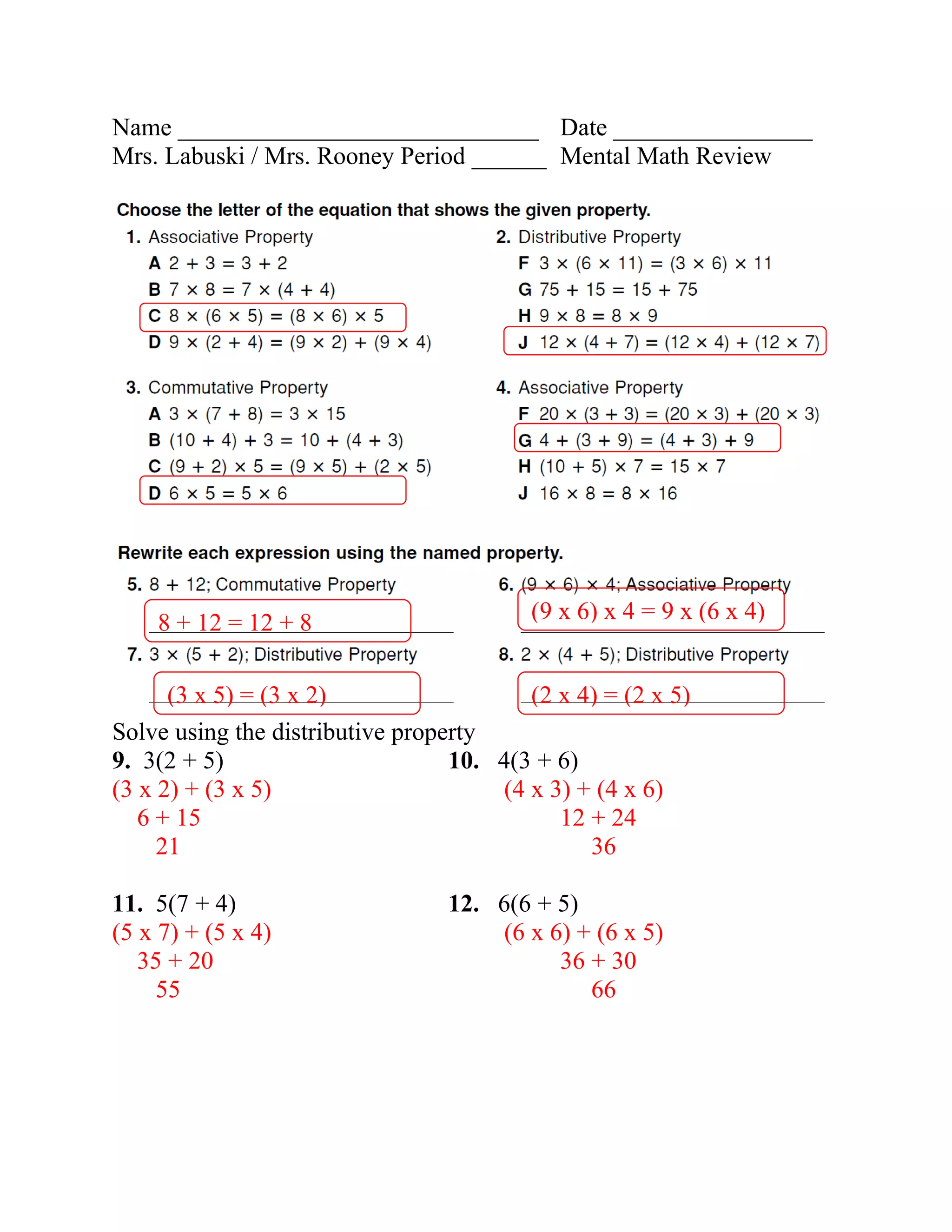 Lesson 1 5 mental math review | DOC
