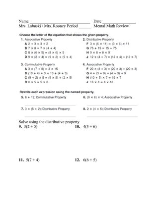 Lesson 1 5 mental math review | DOC