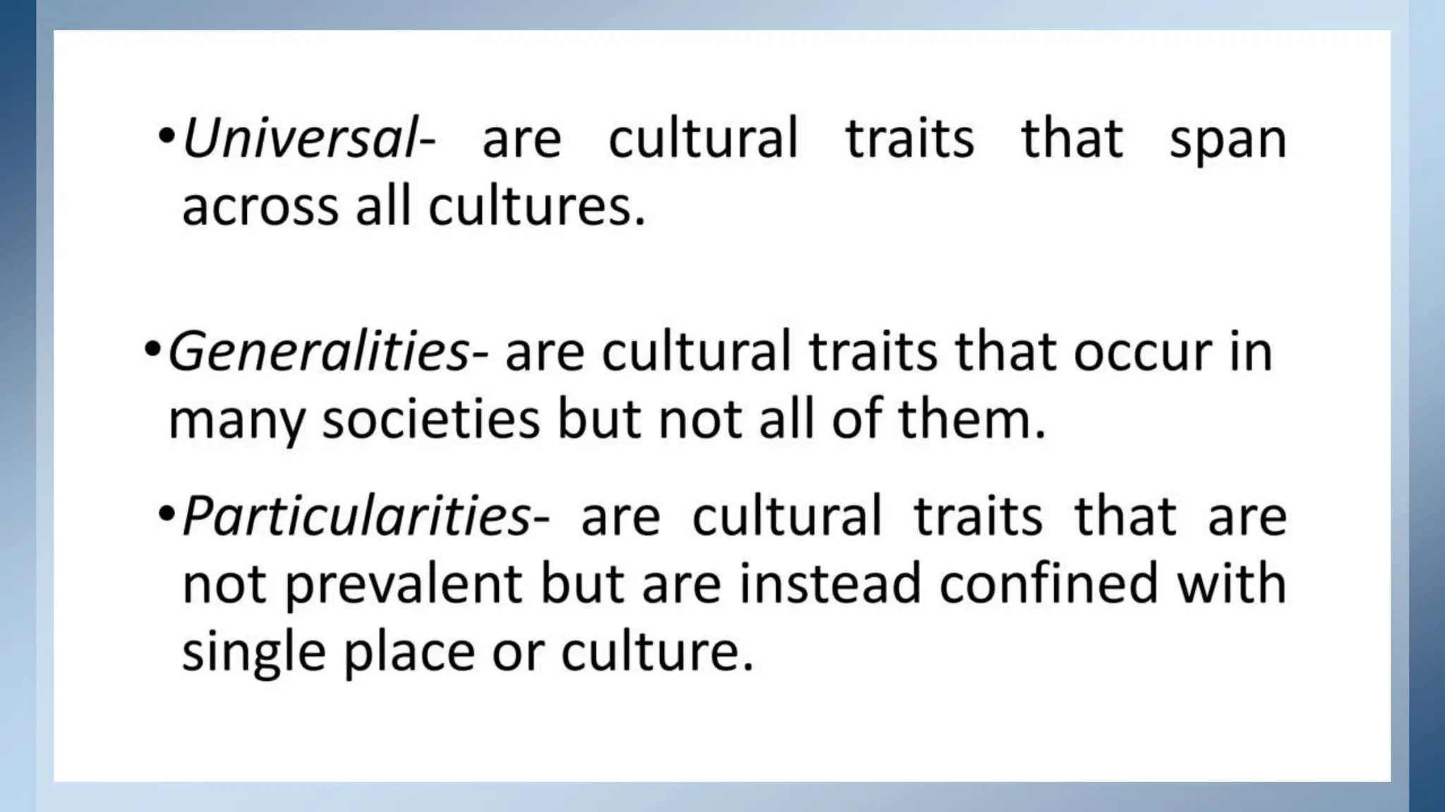 LESSON 1-A - Cultural Variation, Social Differences, Social Change ...