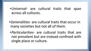 LESSON 1-A - Cultural Variation, Social Differences, Social Change ...