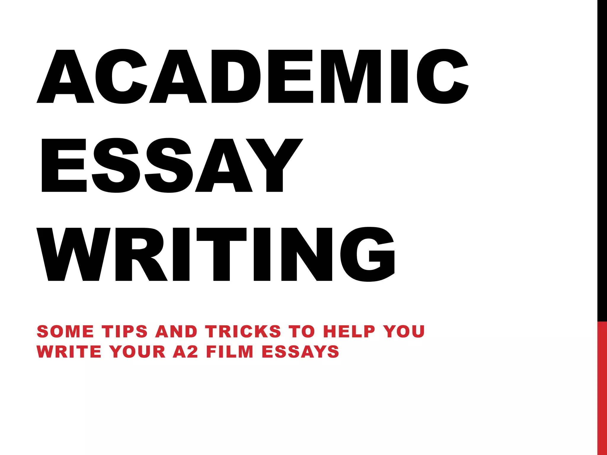 Lesson 1 academic essay writing | PPT | Free Download