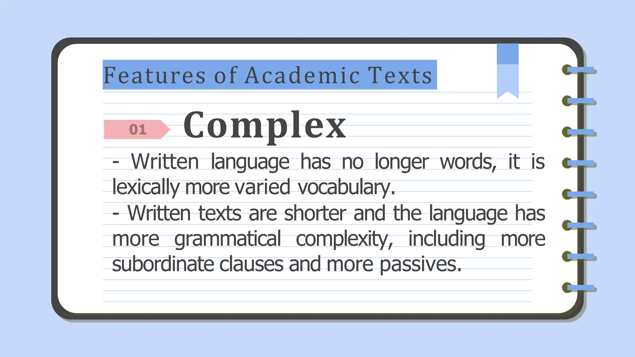 Reading and Writing: LESSON 1 - ACADEMIC TEXT.pptx