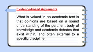 Reading and Writing: LESSON 1 - ACADEMIC TEXT.pptx