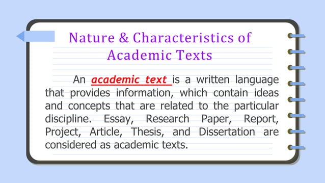 Reading and Writing: LESSON 1 - ACADEMIC TEXT.pptx