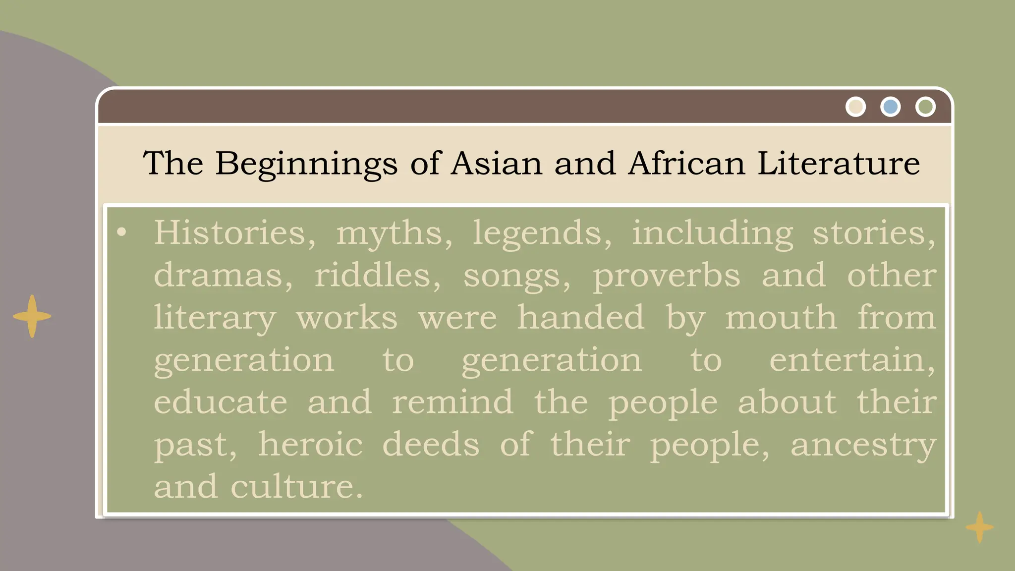 LESSON 1- AFROASIAN literature introduction | PPTX