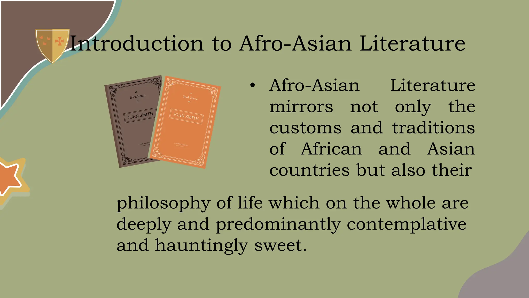 LESSON 1- AFROASIAN literature introduction | PPTX