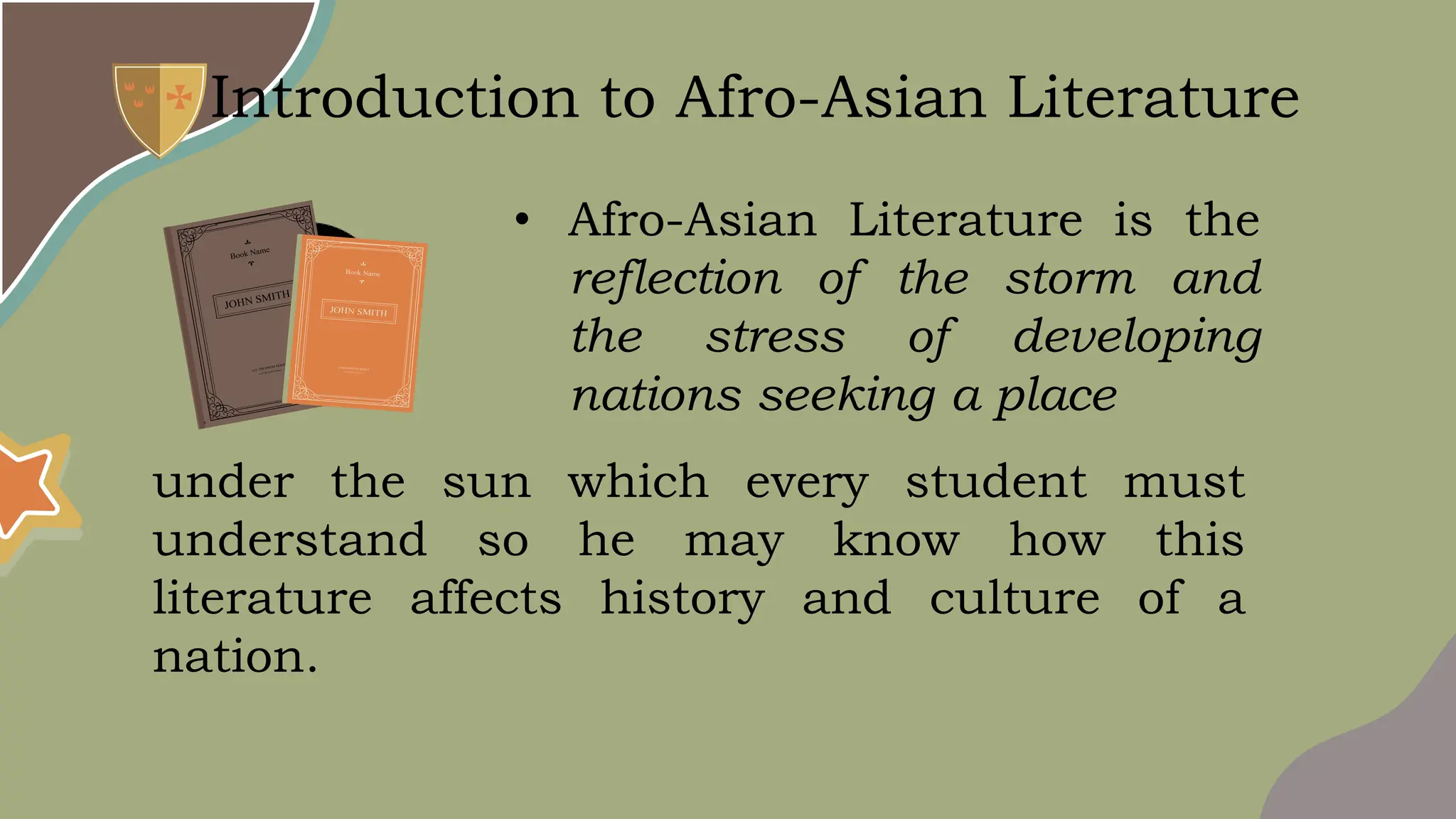 LESSON 1- AFROASIAN literature introduction | PPTX