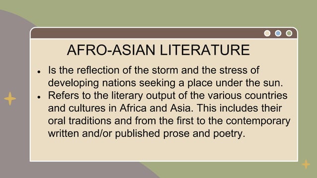 LESSON 1- AFROASIAN literature introduction | PPTX | Africa Travel ...