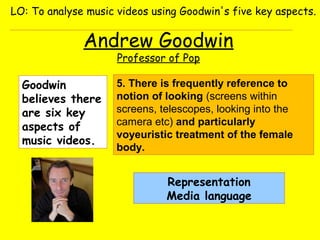 Lesson 1 analysing using goodwin | PPT