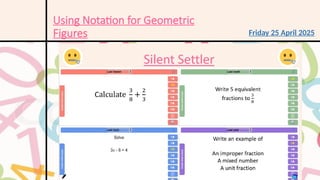 Lesson 1 - Angle Notation (Intoduction to labelling angles) | PPT