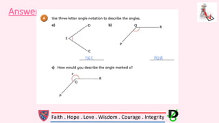 Lesson 1 - Angle Notation (Intoduction to labelling angles) | PPT