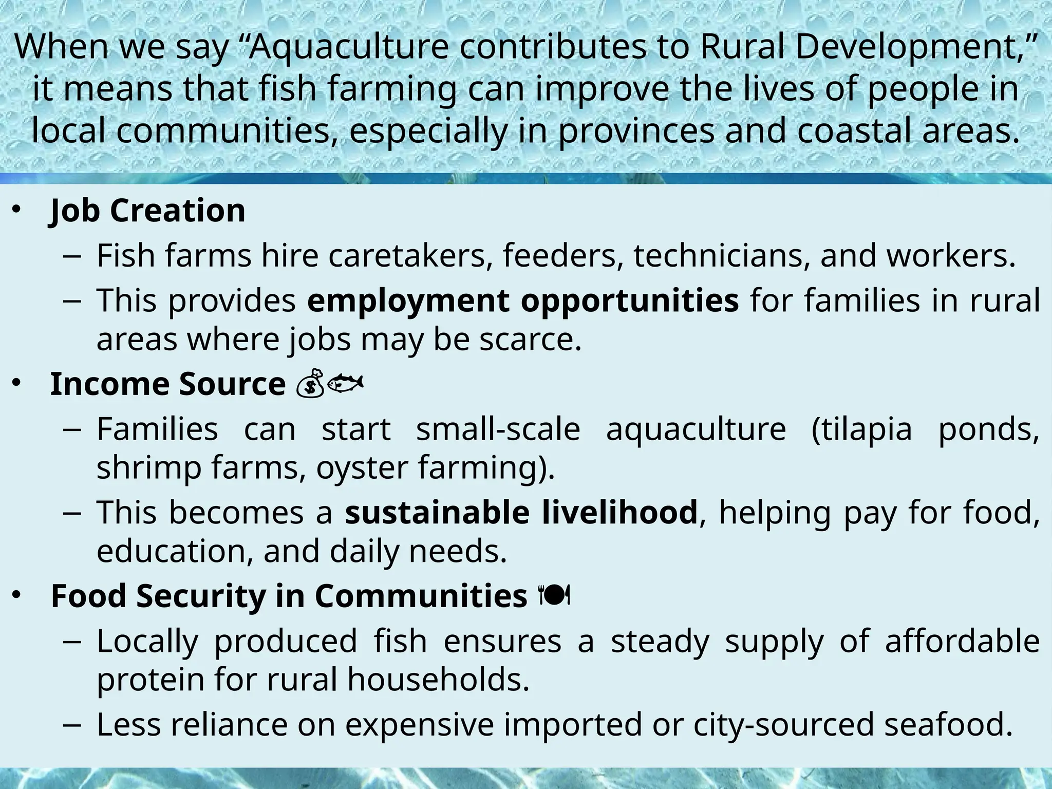 LESSON 1 - Background of Aquaculture and its Relation to Fisheries.pptx