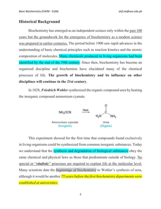 Lesson 1 basic biochemistry | PDF