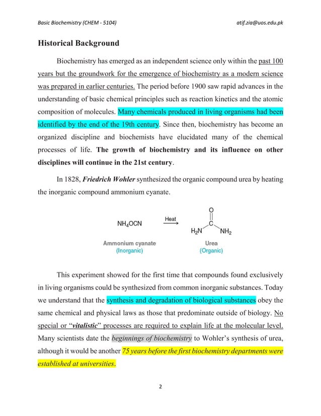Lesson 1 basic biochemistry | PDF | Chemistry | Science