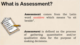 Lesson 1 - Basic Concepts, Theories, and Principles in Assessing Learning using Alternative ...