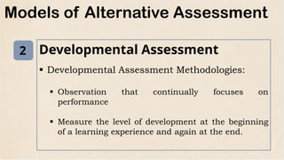 Lesson 1 - Basic Concepts, Theories, and Principles in Assessing Learning using Alternative ...