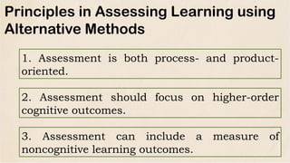 Lesson 1 - Basic Concepts, Theories, and Principles in Assessing Learning using Alternative ...