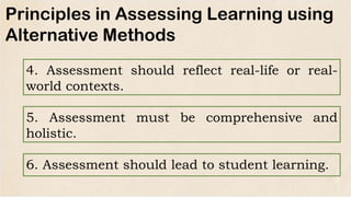 Lesson 1 - Basic Concepts, Theories, and Principles in Assessing Learning using Alternative ...
