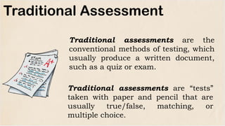 Lesson 1 - Basic Concepts, Theories, and Principles in Assessing Learning using Alternative ...