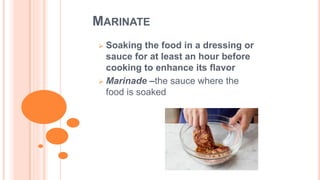 Lesson 1 Basic Cooking Methods and Food Preparation Techniques | PPTX