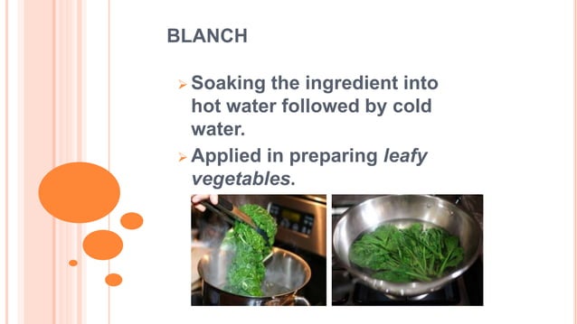 Lesson 1 Basic Cooking Methods and Food Preparation Techniques | PPTX ...