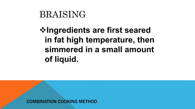 Lesson 1 Basic Cooking Methods and Food Preparation Techniques | PPTX ...