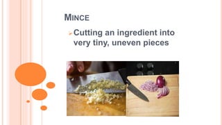 Lesson 1 Basic Cooking Methods and Food Preparation Techniques | PPTX