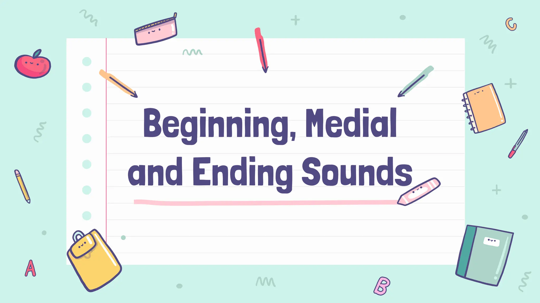Lesson 1- Beginning, Medial and Ending Sounds and Lesson 2- Basic Sight ...