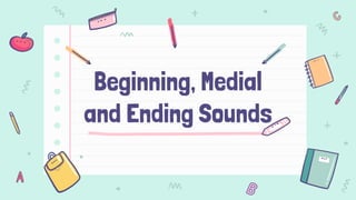 Lesson 1- Beginning, Medial and Ending Sounds and Lesson 2- Basic Sight ...