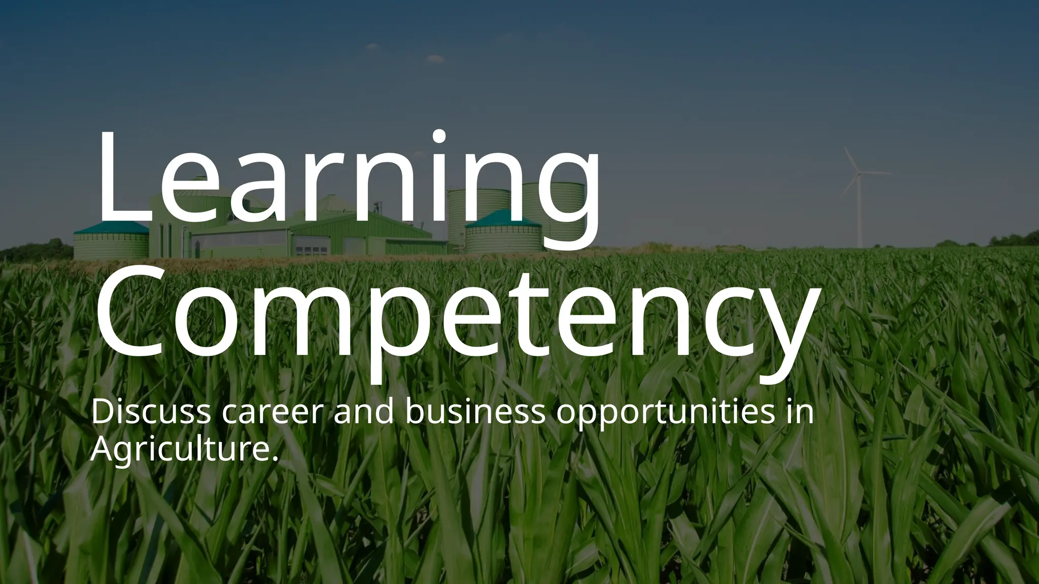 Grade 7 AFA - Career and Business Opportunities in Agriculture ...