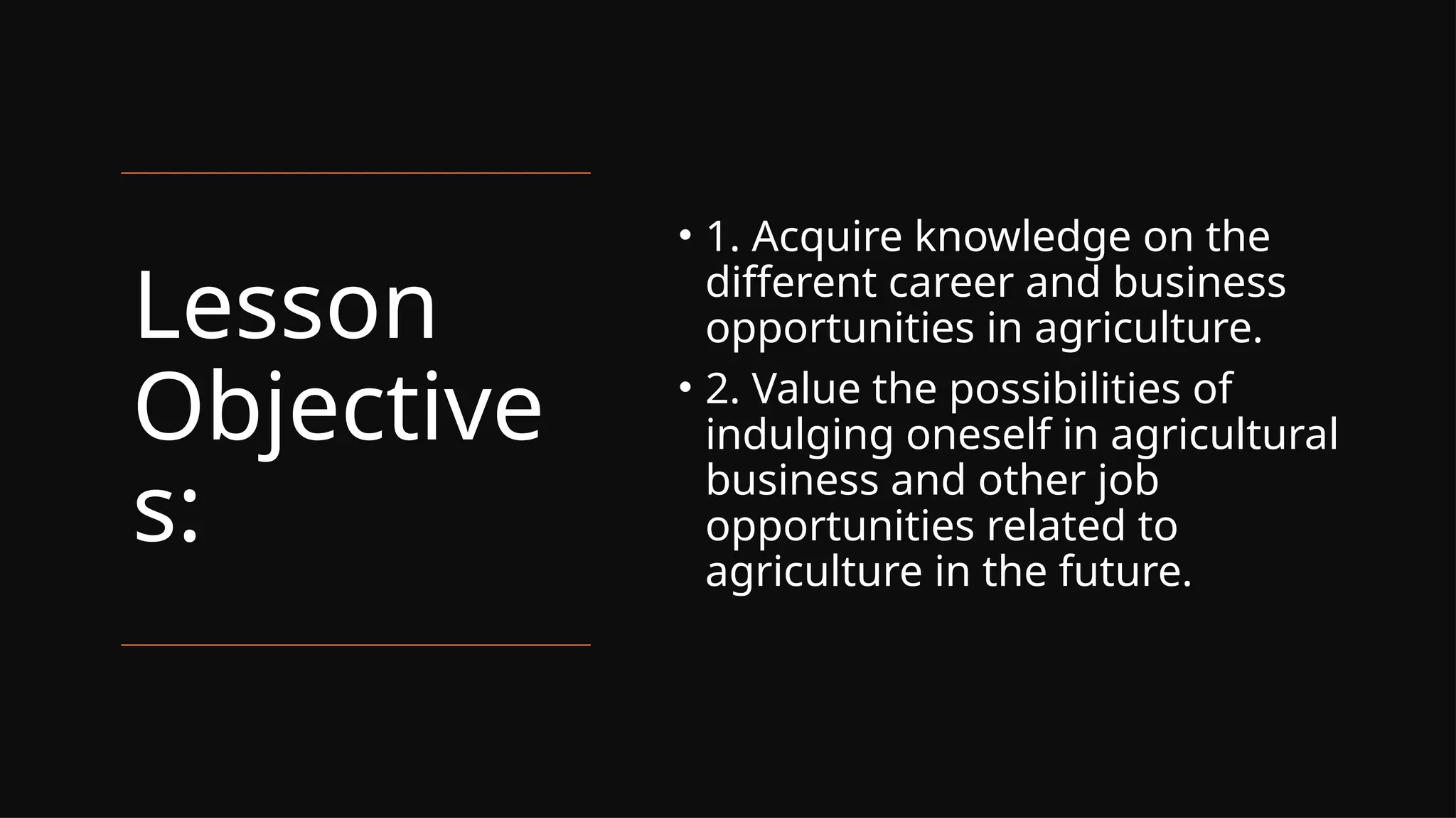 Grade 7 AFA - Career and Business Opportunities in Agriculture ...