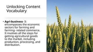 Grade 7 AFA - Career and Business Opportunities in Agriculture ...