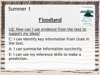 Floodland: Lesson 1 - Chapter 1 | PPTX