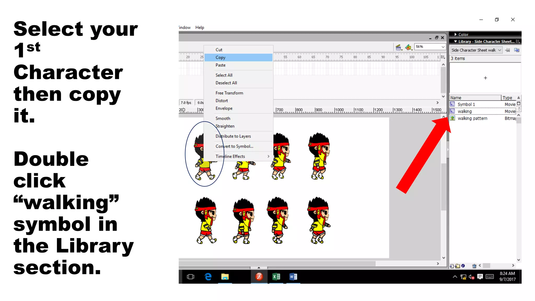 2D Animation: CHIBI Walking Tutorial | PPT
