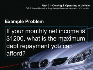 Choosing a Vehicle | PPT